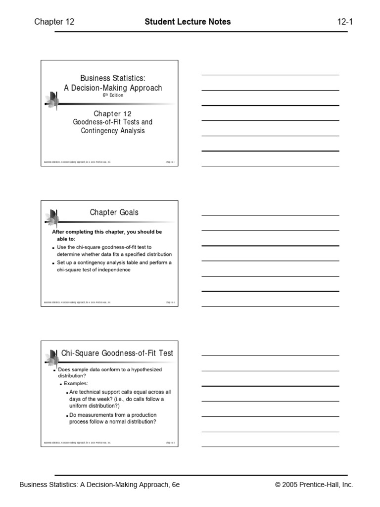 Goodness-of-Fit Tests in Business Statistics | PDF | Goodness Of Fit ...