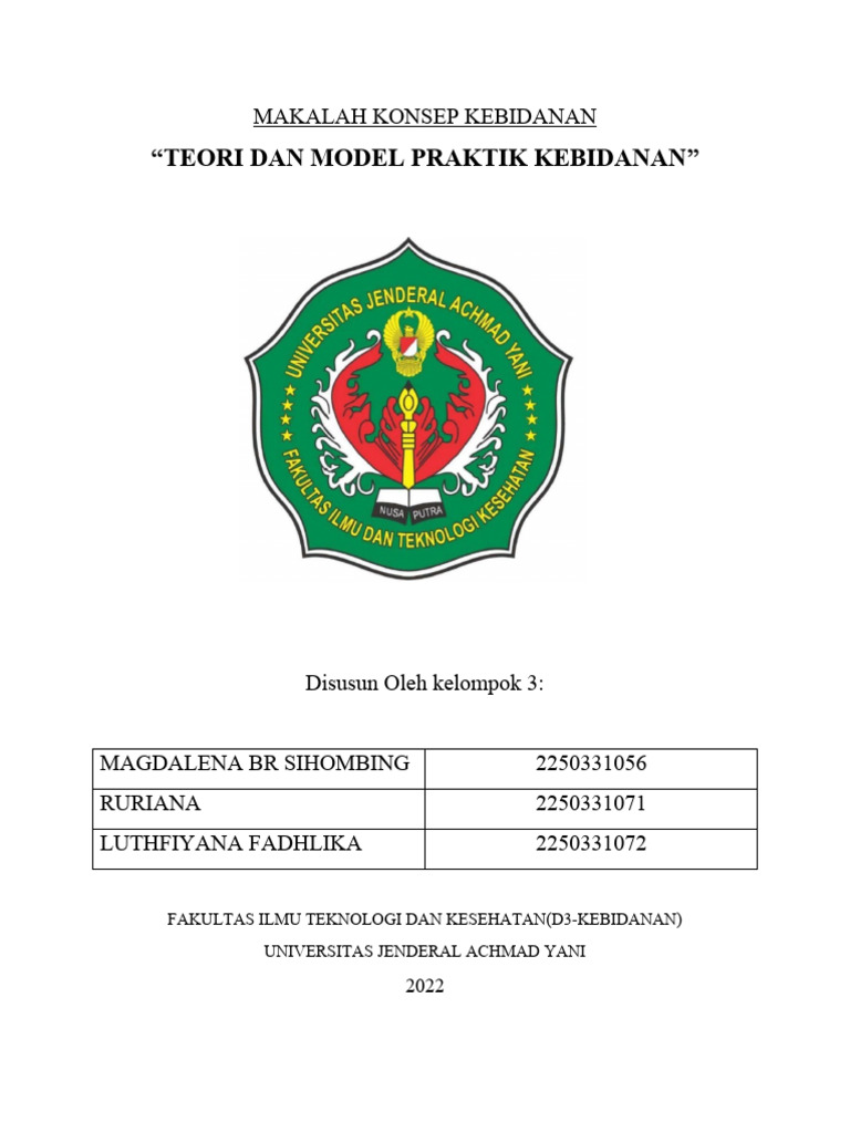 Teori dan Model Praktik Kebidanan | PDF | Karier & Perkembangan ...