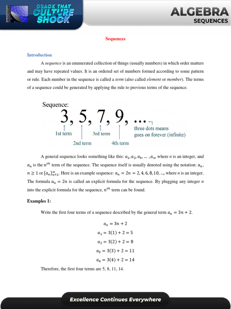 03 Sequences | PDF | Sequence | Function (Mathematics)