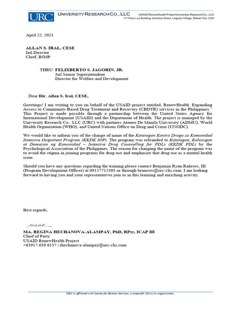 Letter of Notice of KKDK Rebranding | PDF