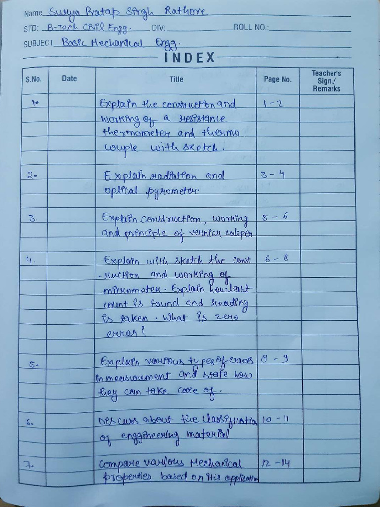 Assignment BT 203 Basic Mechanical 5 | PDF