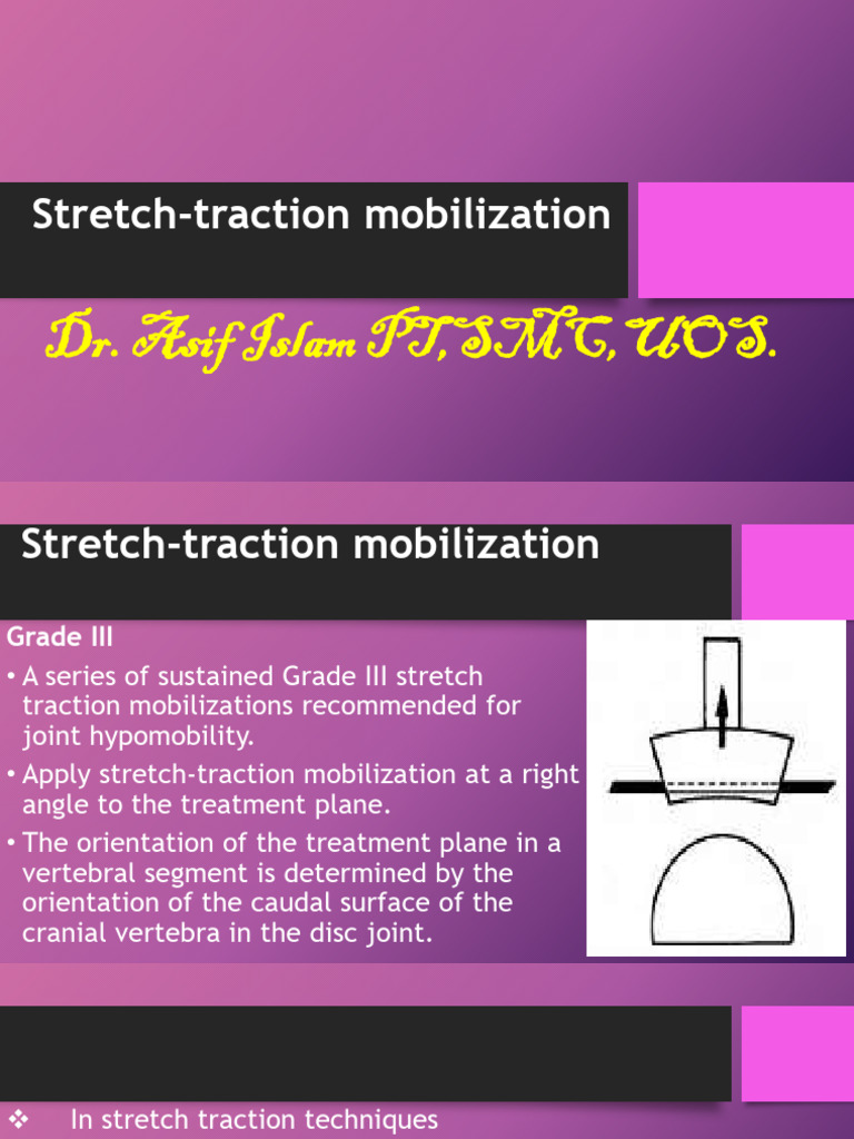 Stretch Traction Mobilization Lect 18 | PDF | Vertebral Column | Vertebra