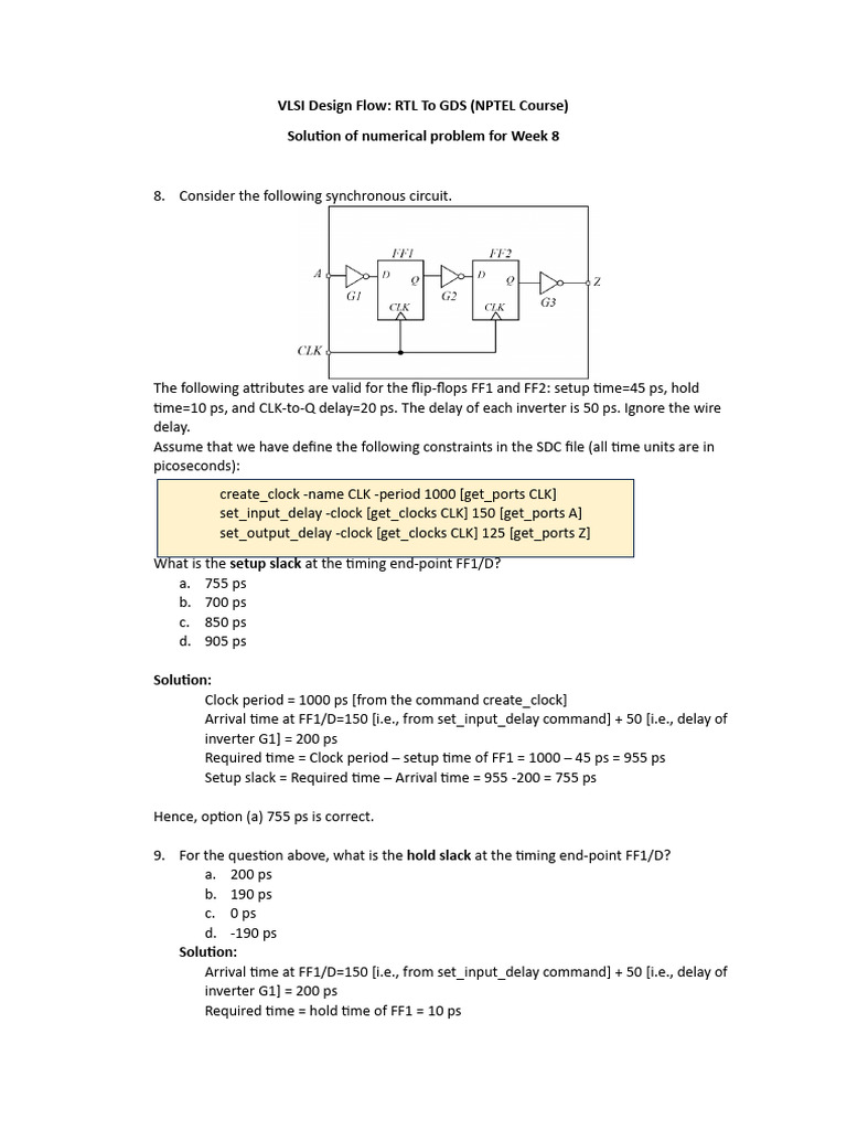 Solution of Numerical Problem Week 8 | PDF