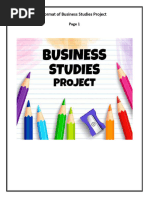 CBSE 12 Commerce Project | PDF