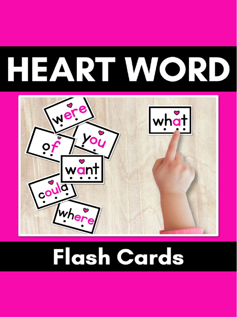 Heart Word Flash Cards | PDF