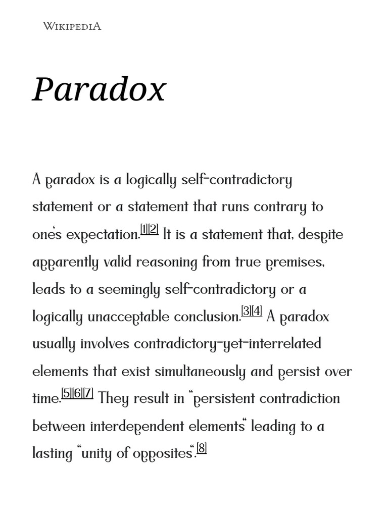 Paradox | PDF | Paradox | Epistemology