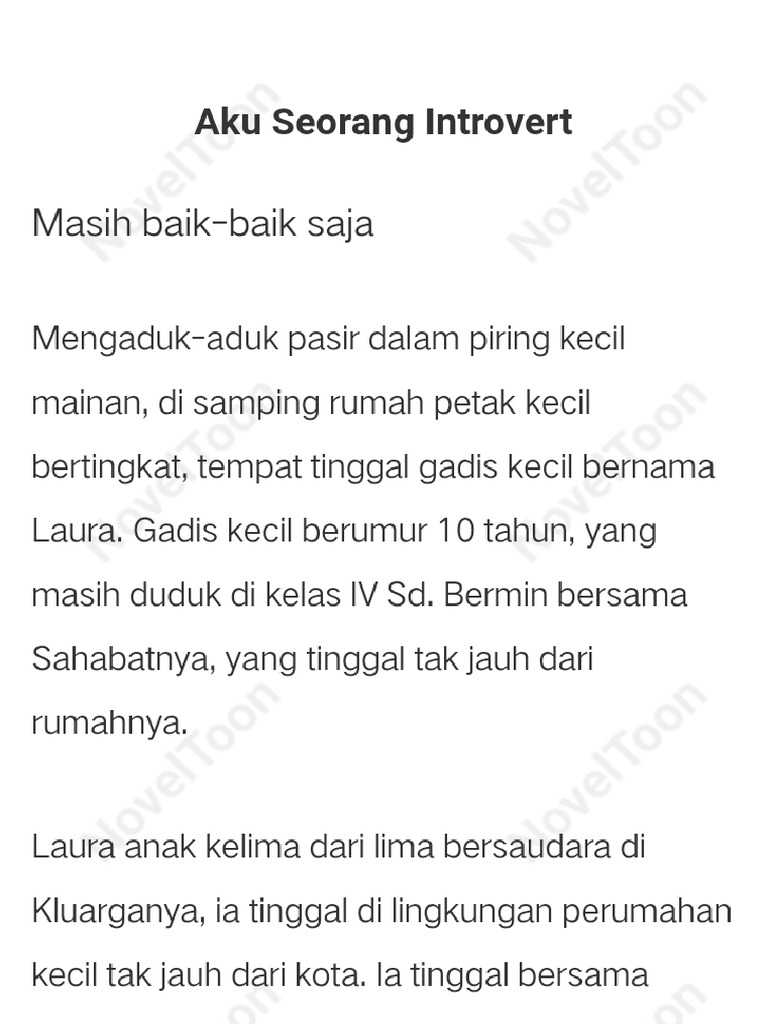 Aku Seorang Introvert | PDF