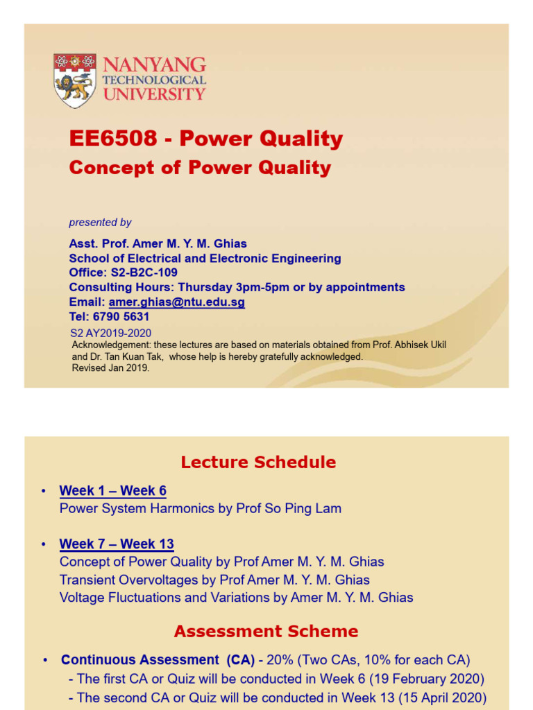 Power Quality Assessment Overview | PDF | Electrical Network | Physical ...