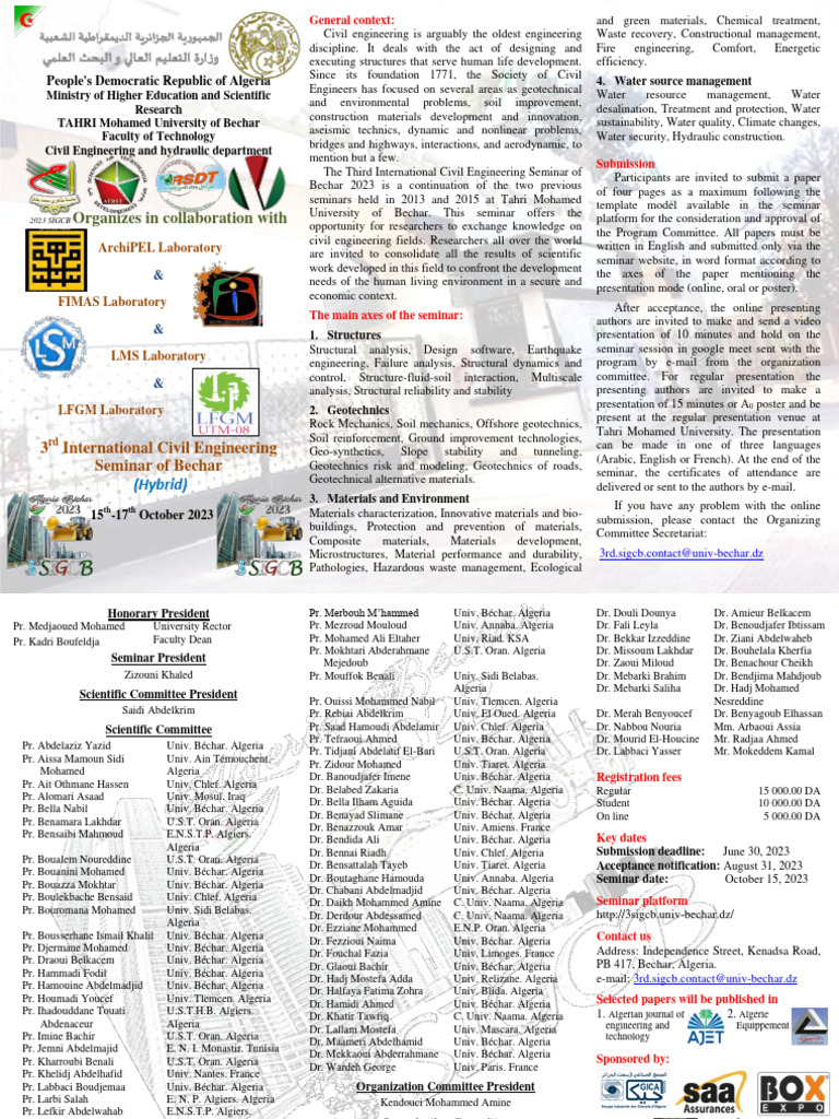 Dépliant | PDF | Civil Engineering | Geotechnical Engineering