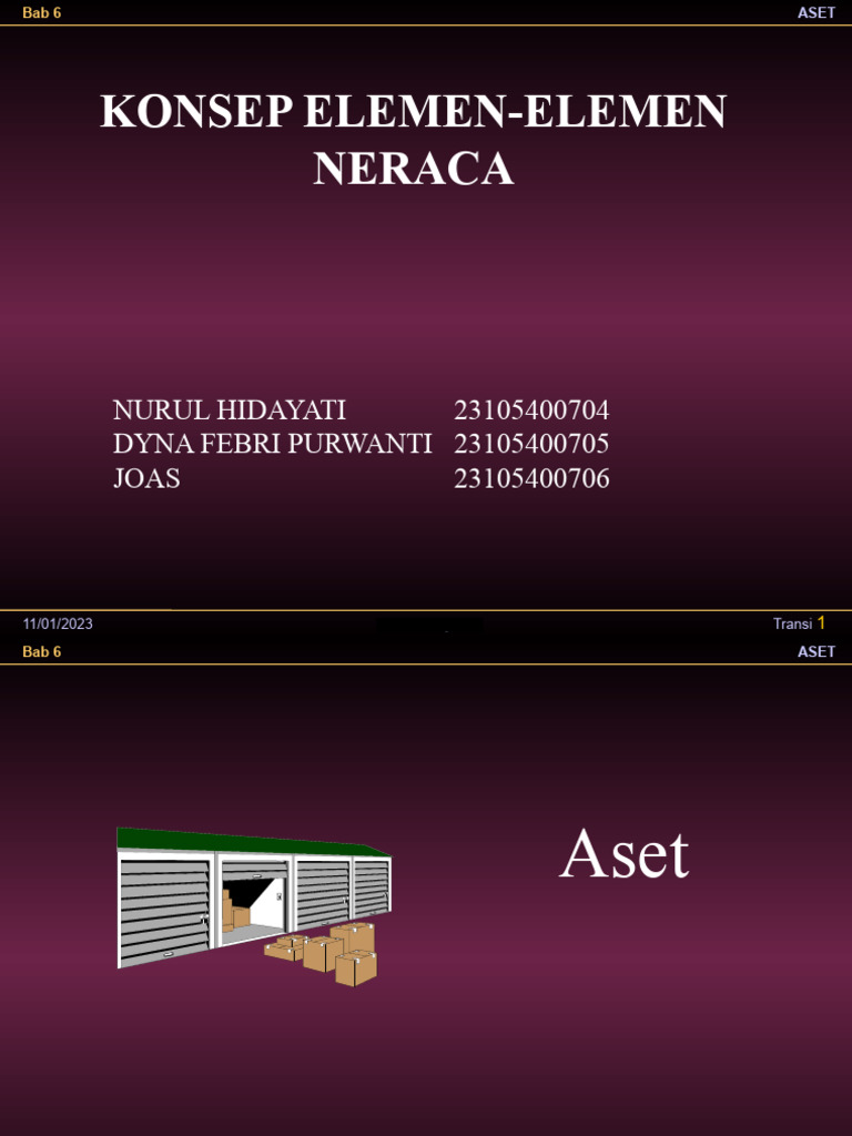 Kelompok 5 Teori Akuntansi Materi Konsep Elemen-Elemen Neraca | PDF