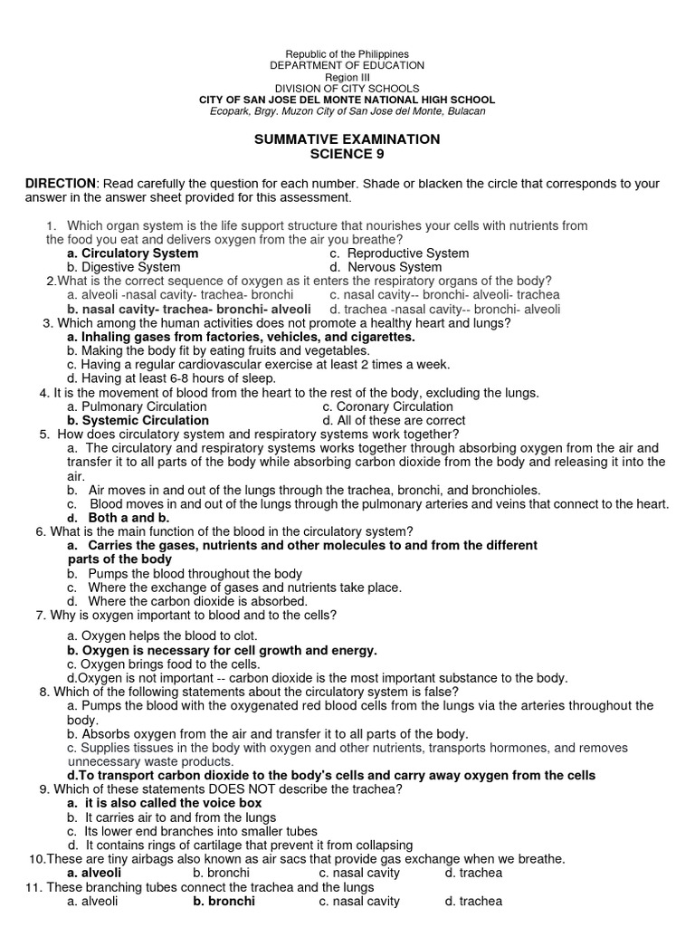 SUMMATIVE-TEST Science9 QUARTER-1 2023-2024 | PDF | Dominance (Genetics ...