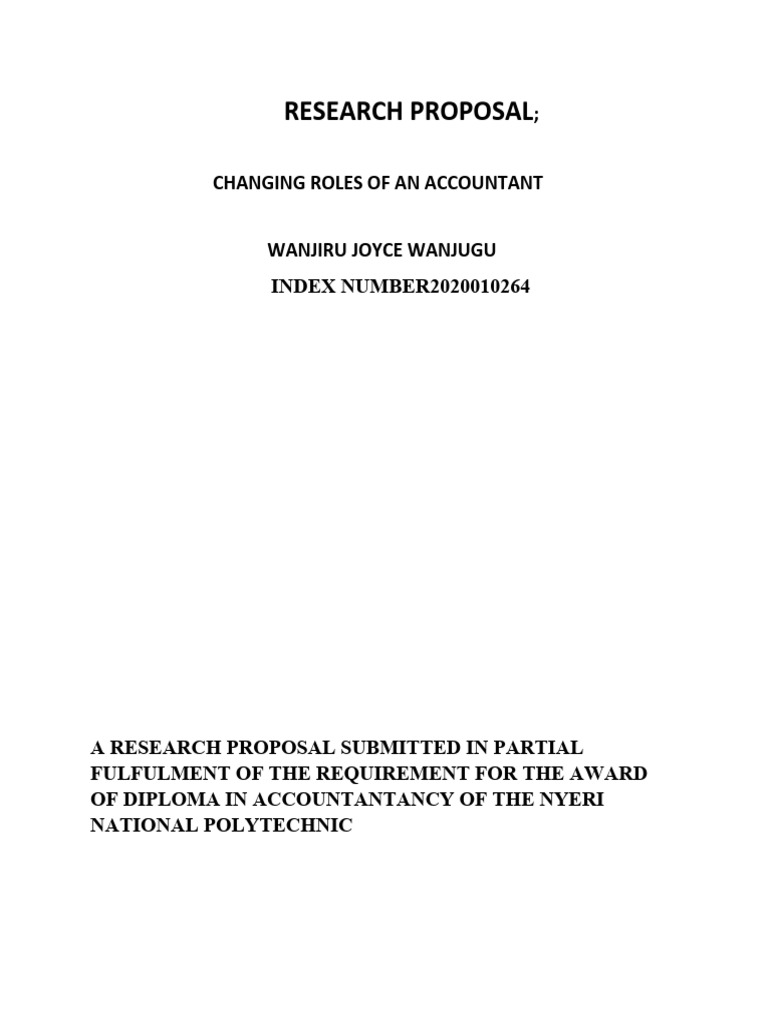 Wanjiru Joyce Wanjugu Research Project | PDF | Survey Methodology | Quantitative Research