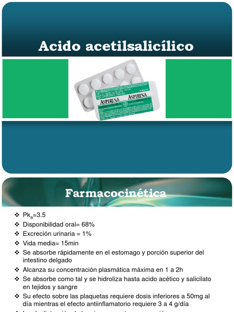 Acido Acetilsalicílico | PDF | Aspirina | Antiinflamatorio