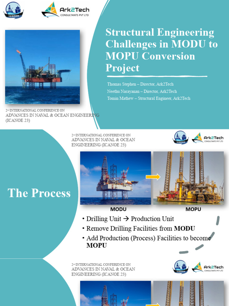 Structural Engineering Challenges in MODU To MOPU Conversion | PDF | Oceans