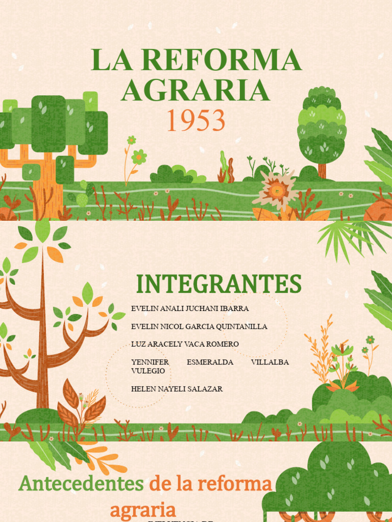 La Reforma Agraria | PDF | Ciencias sociales | Tecnología