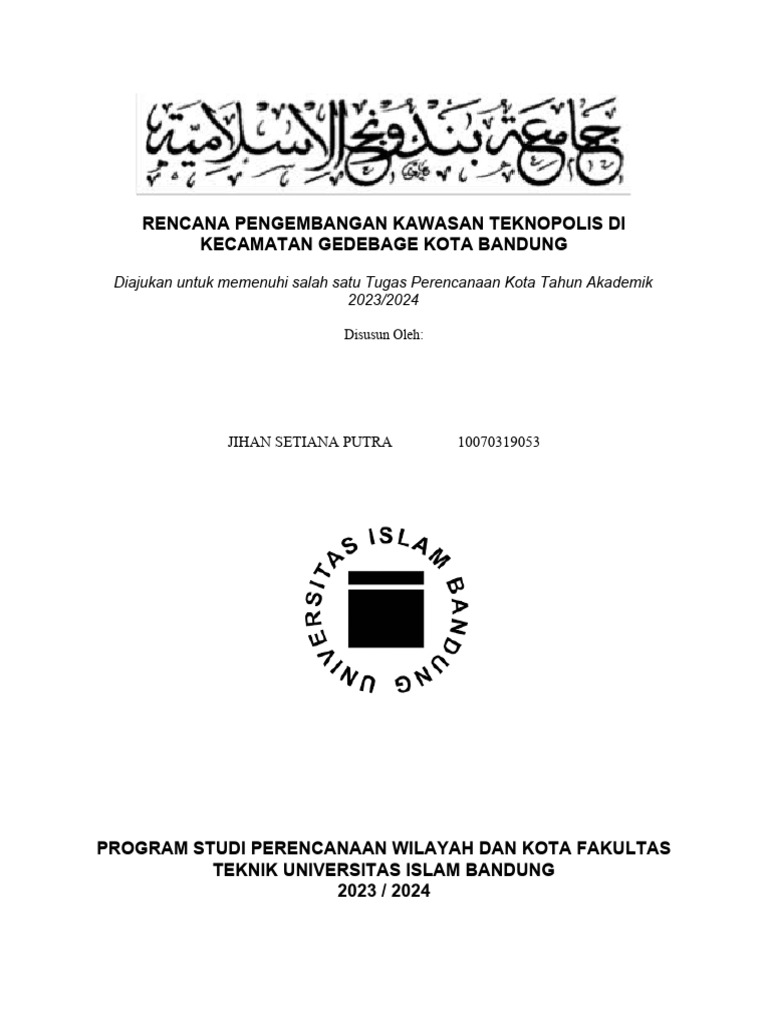 Rencana Pengembangan Teknopolis Gedebage | PDF | Seni