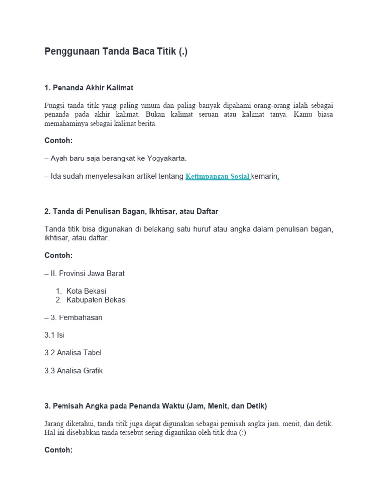Penggunaan Tanda Baca | PDF | Karier & Perkembangan