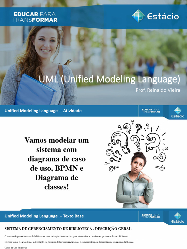 UML - Aula 07 - Prof Reinaldo | PDF | Linguagem de modelagem unificada ...