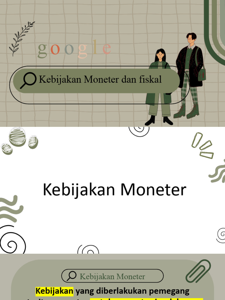 Bab 5 Kebijakan Moneter Fiskal PPT Good | PDF