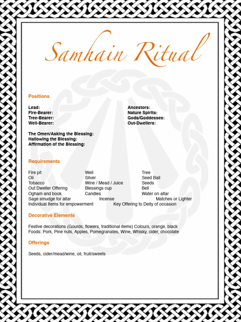 Samhain Ritual | Download Free PDF | Deities | Celts