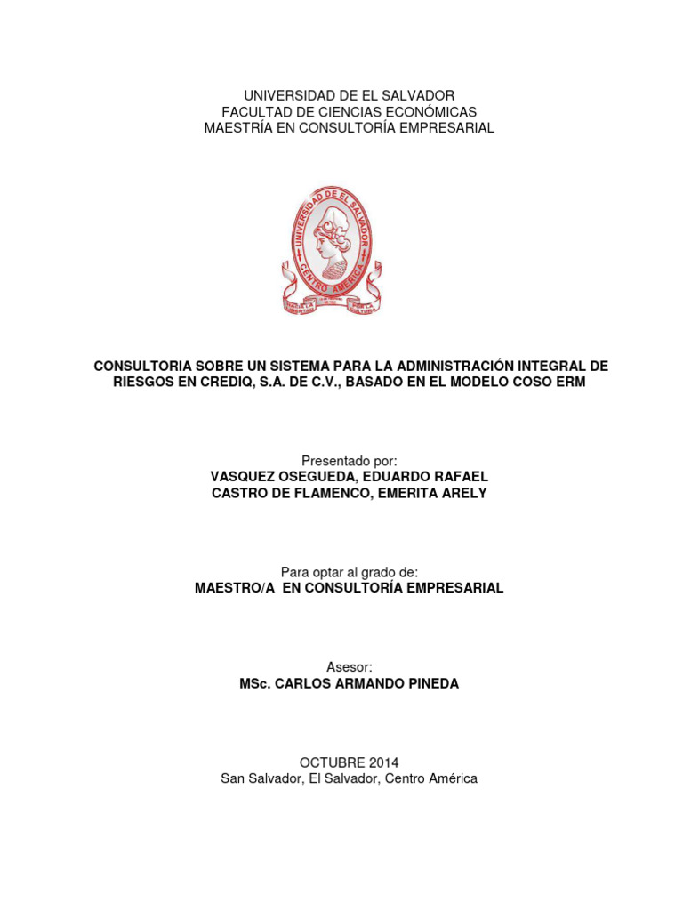 Tesis MAECE Version Final | PDF | Riesgo | Riesgo crediticio