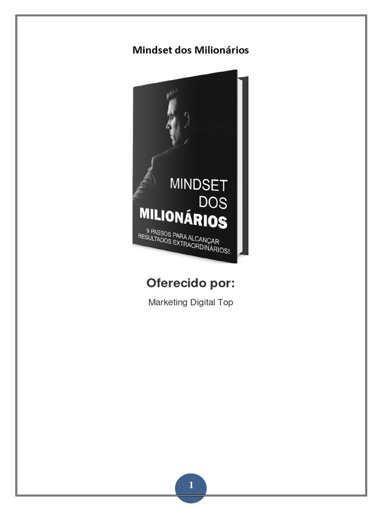 Mindset Dos Milionários Cap 12313 | PDF