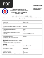 Sample Filled EPF Composite Declaration Form 11 | PDF | Access Control | Authentication