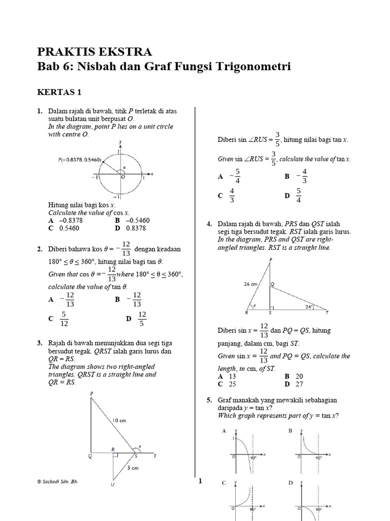 Praktis Ekstra Ting 5 Bab 6 | PDF