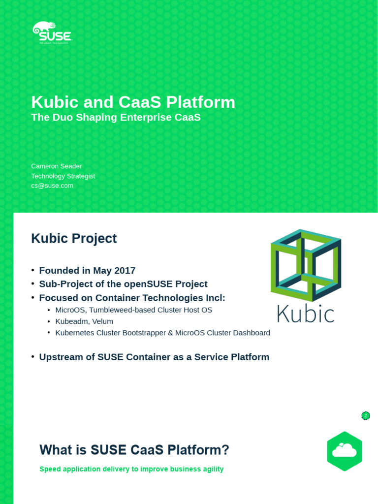 Apr - 18 - Cameron - Seader - Kubic CaaS Duo Shaping Enterprise CaaS | PDF | Information ...