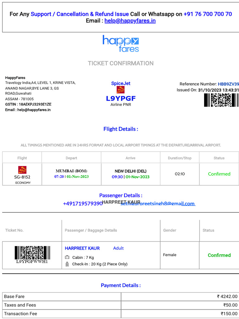 Ticket Confirmation | PDF | Transport | Aviation