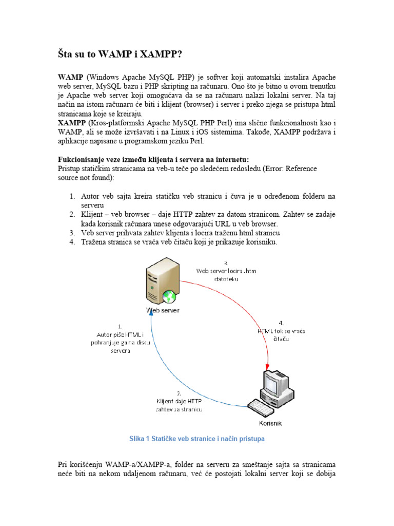 Uputstvo Za Koriscenje WAMP I XAMPP Servera | PDF