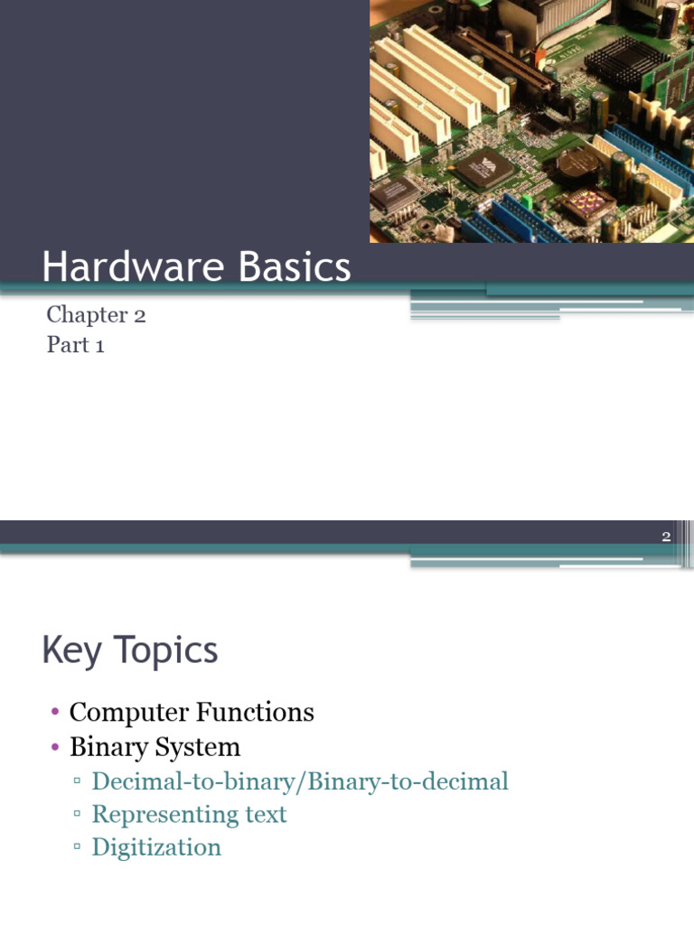 Chapter 02 Hardware Part 1 | PDF | Byte | Bit
