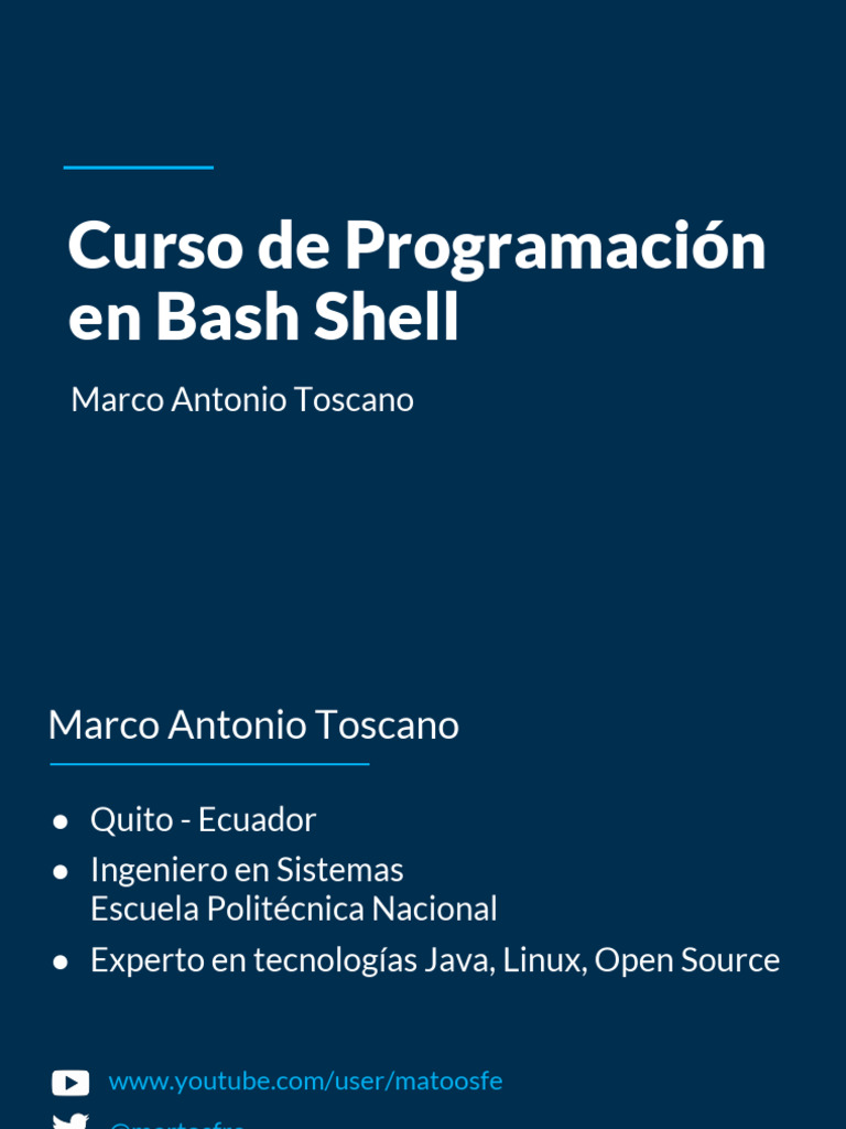 Curso Básico de Shell | PDF | Archivo de computadora | Interfaz de línea de comando