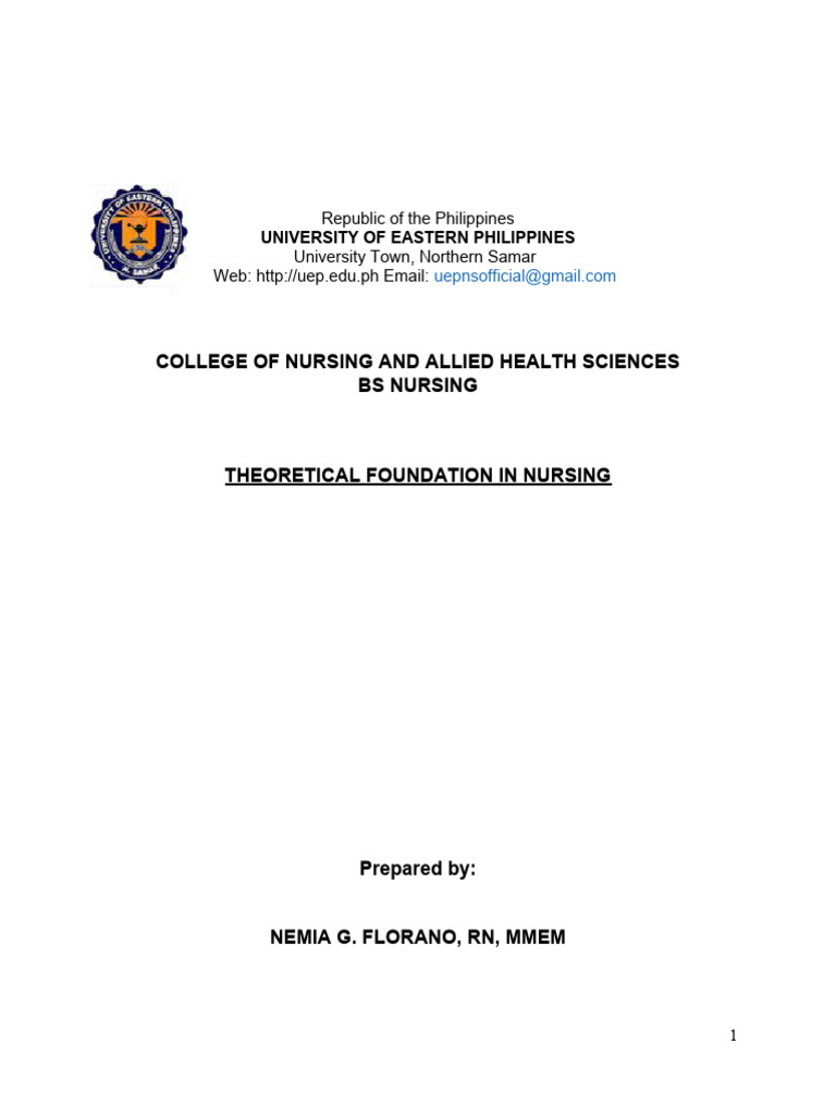TFN Lesson 2 | PDF | Nursing | Theory