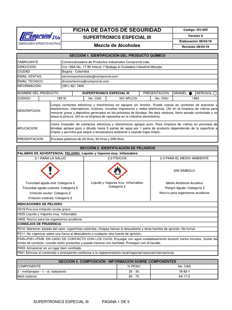 Fds Supertronics Especial III | PDF | Agua | Combustión