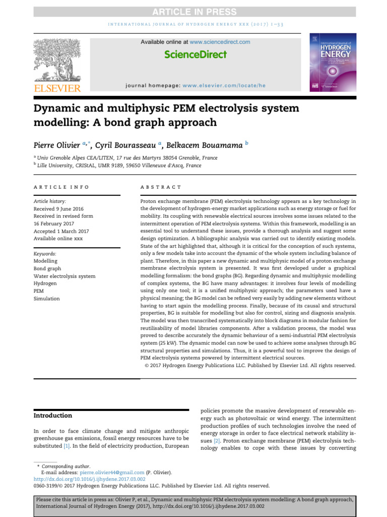 PEM Model | PDF | Electrochemistry | Hydrogen