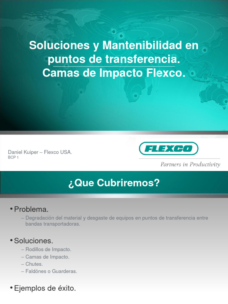 06.soluciones y Mantenibilidad en Puntos de Transferencia Con Camas de Impacto Flexco - Dan ...