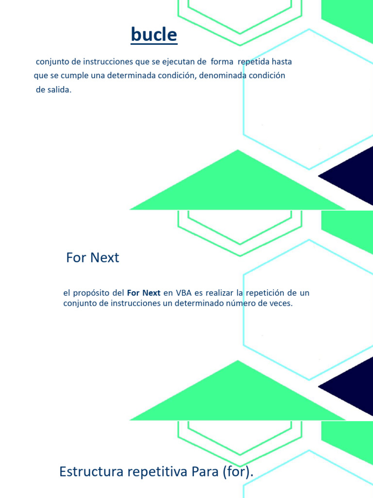 Estructuras de Bucle en VBA: For y Do Loop | PDF