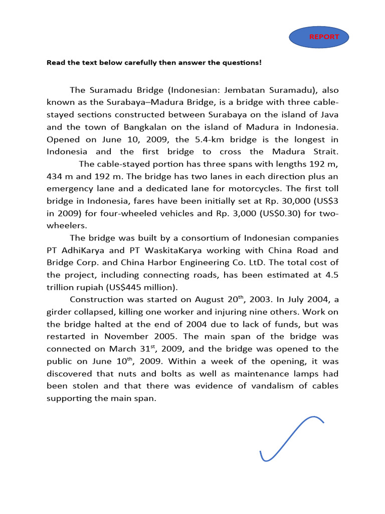 Report Text Pdf Transport Buildings And Structures Civil Engineering