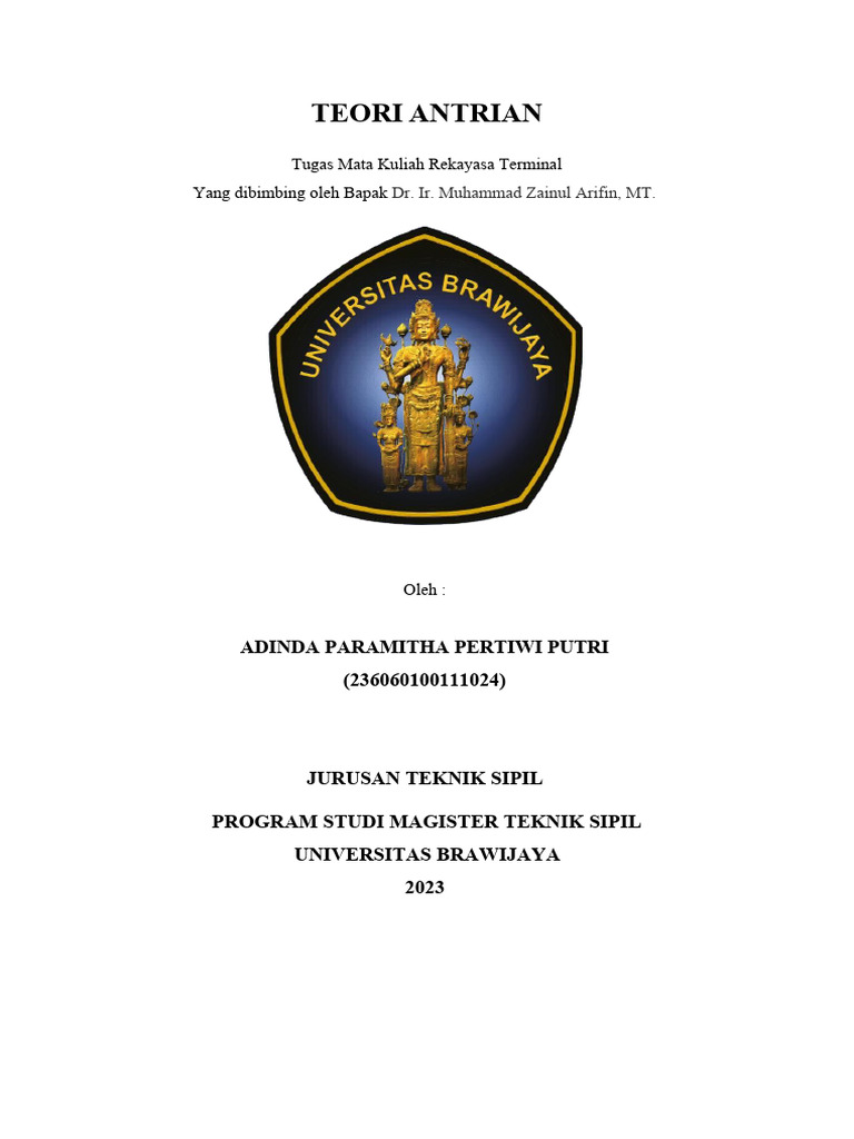 Adinda Paramitha-Tugas-4-Teori Antrian-S2-Rek-Terminal-2023 | PDF