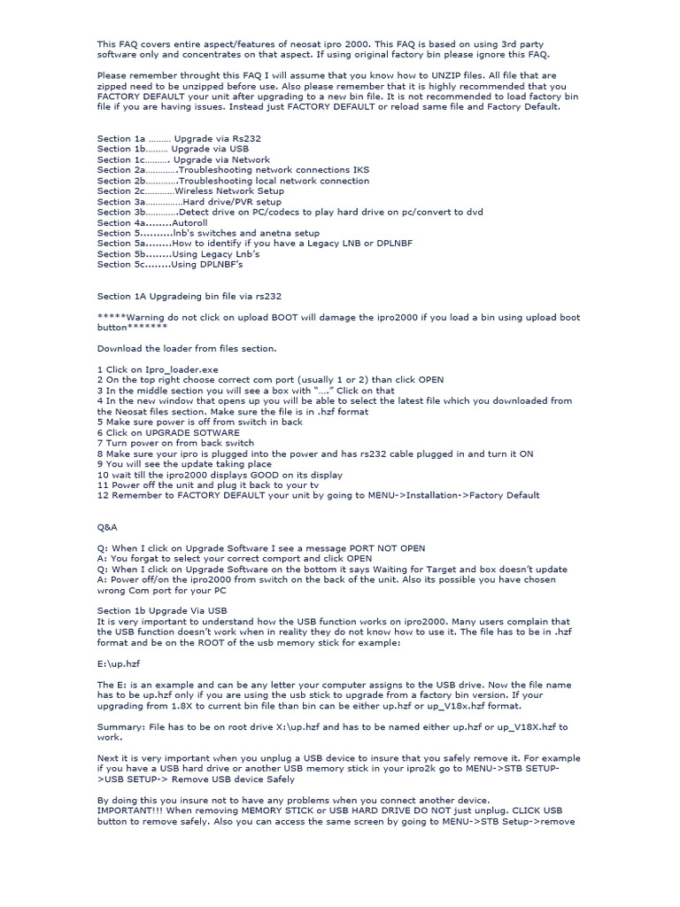 Tutorial Neosat Ingles | PDF | Ip Address | Usb