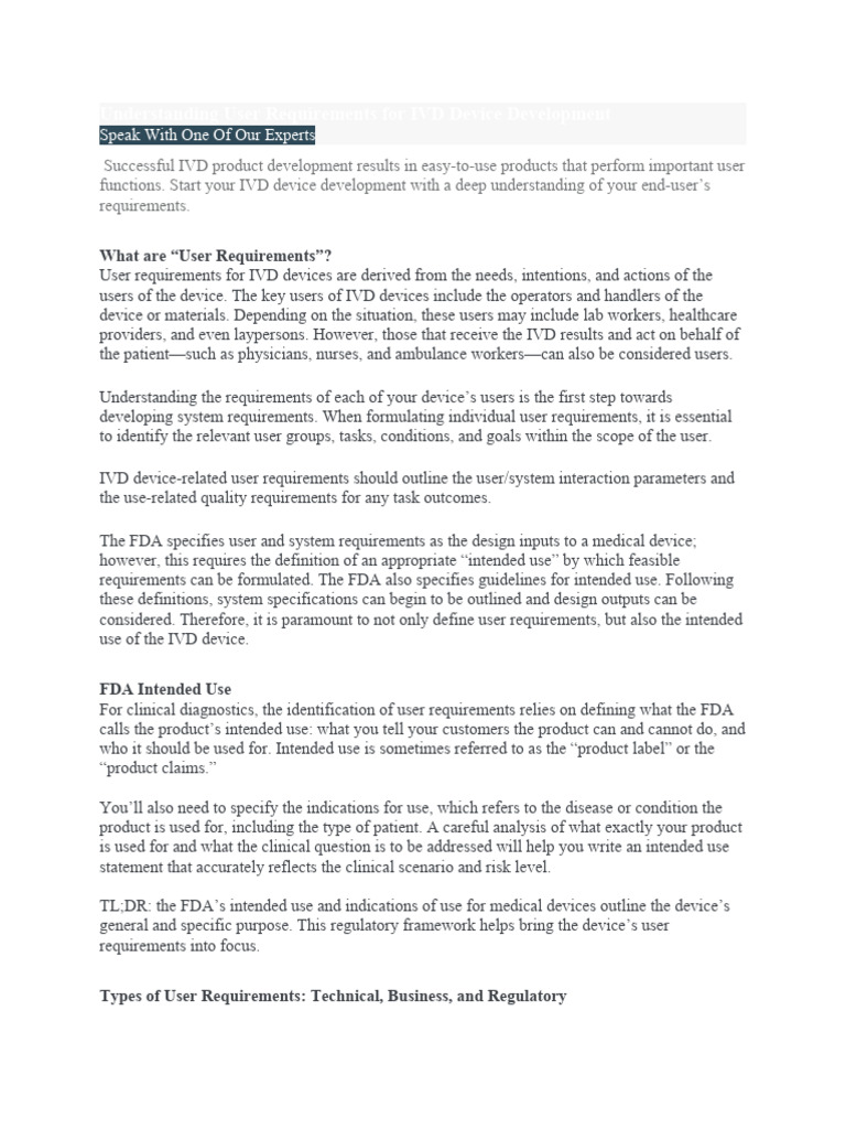 User Requirements Example OCt 23 | PDF | Verification And Validation ...