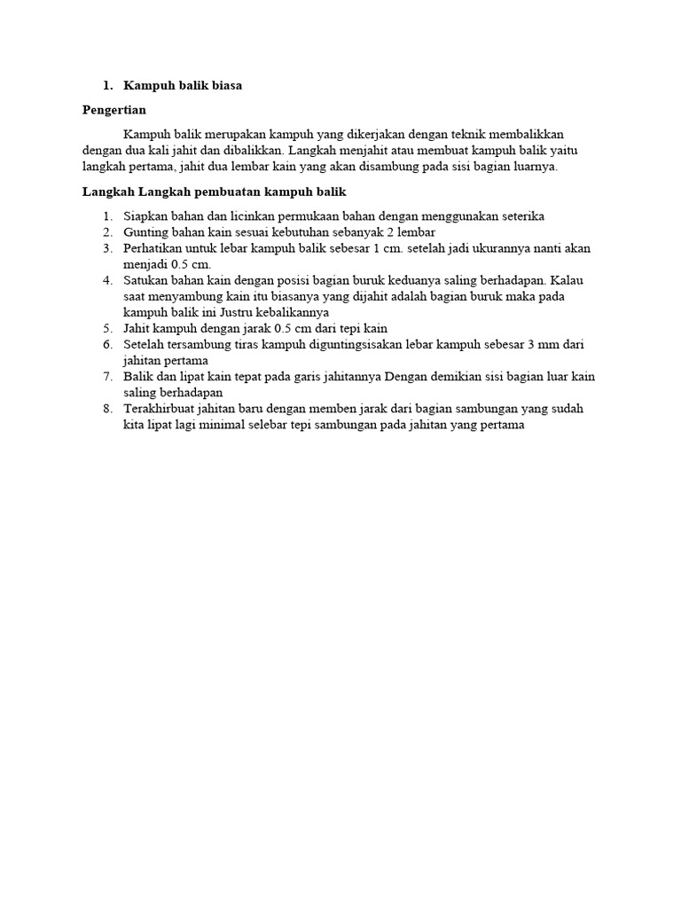 Macam Macam Kampuh Busana | PDF