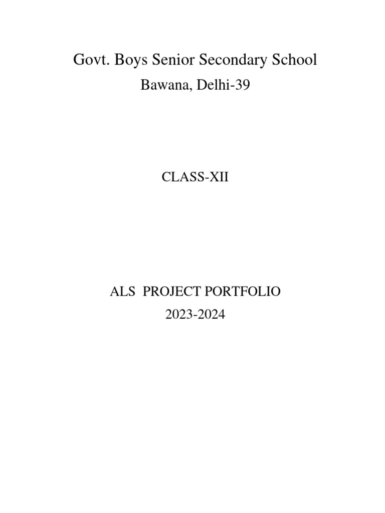 Asl Project English Xii Pdf Teachers
