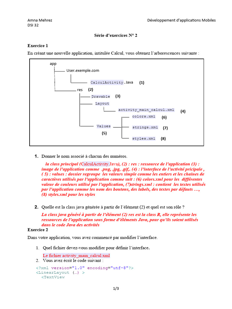 Guide de création d'une application de calcul | PDF | XML | Java (Langage de programmation)