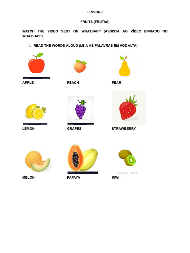 Fruits Kids | PDF