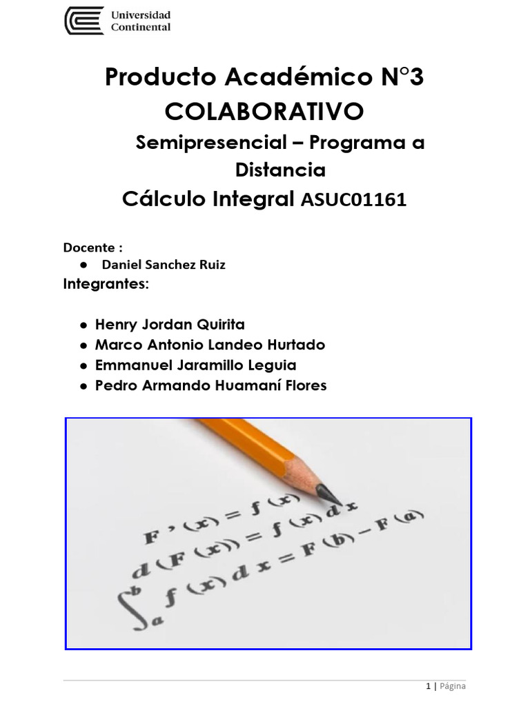 Pa3 Calculo Integral | PDF