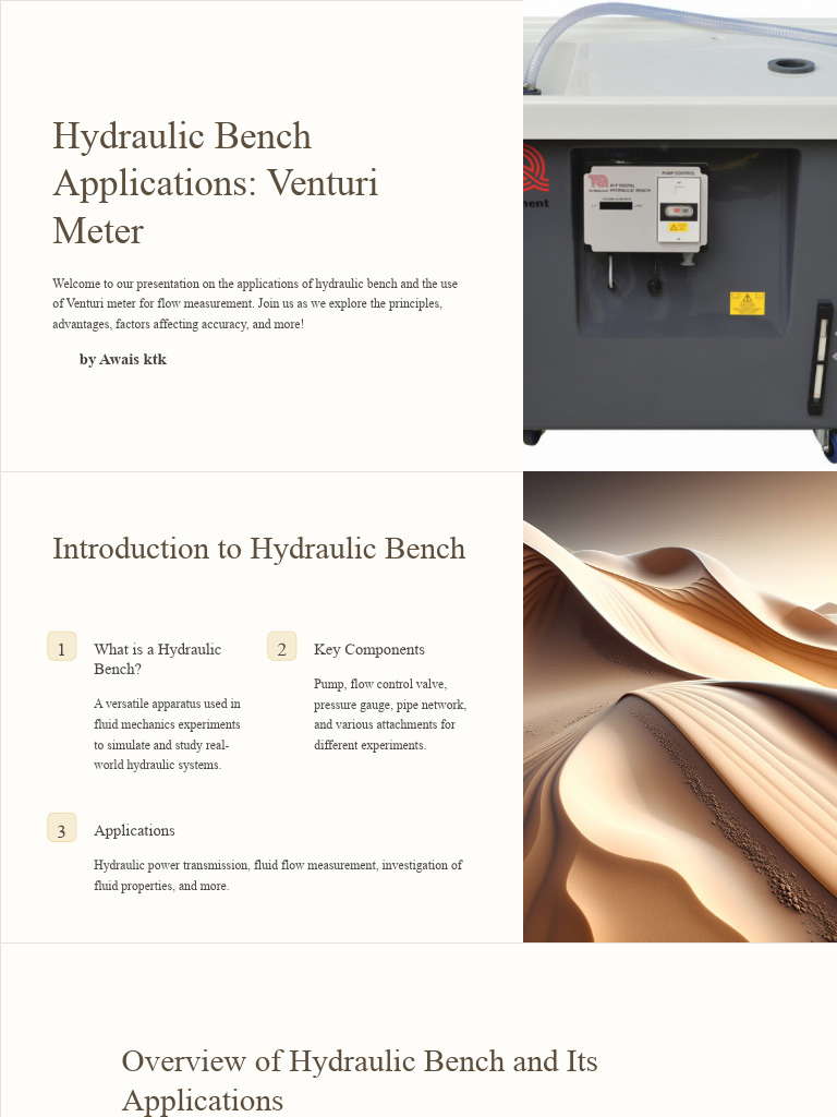 Venturi Meter Applications in Hydraulics | PDF | Flow Measurement ...