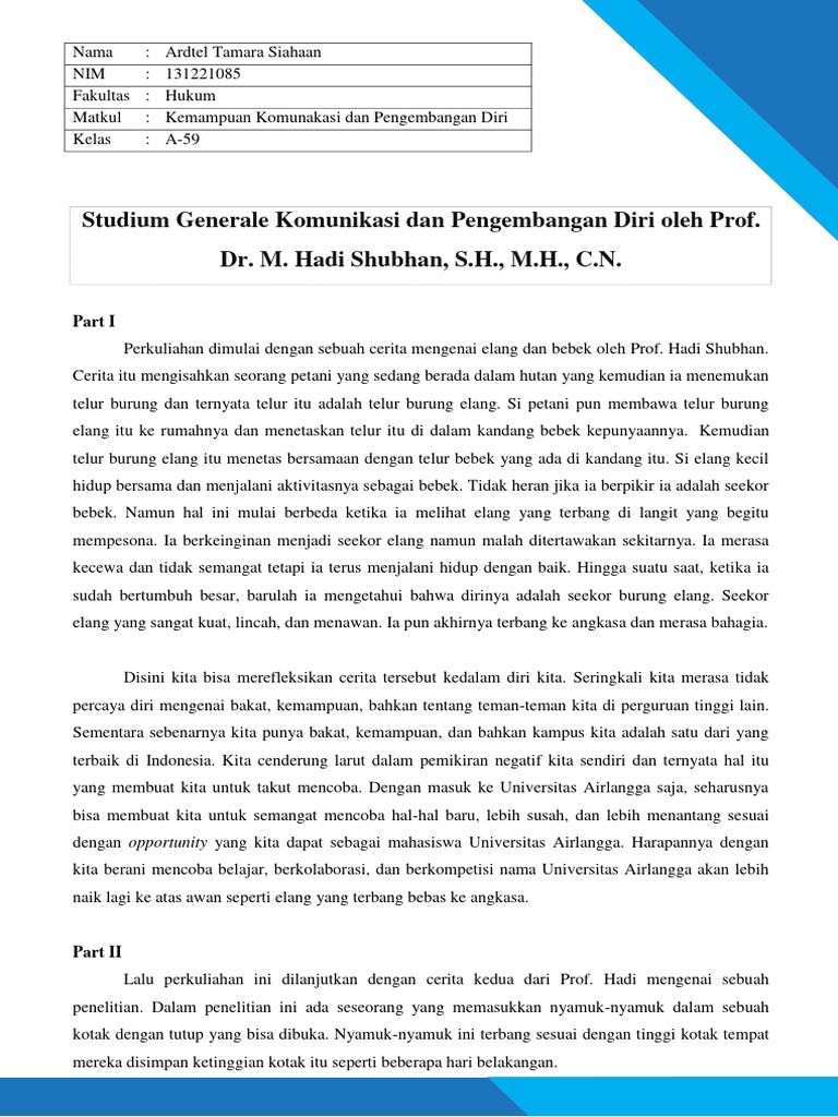 Studium General - KKPD | PDF