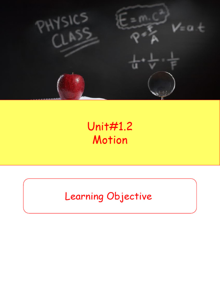 Understanding Motion: Speed, Velocity, Acceleration | PDF ...